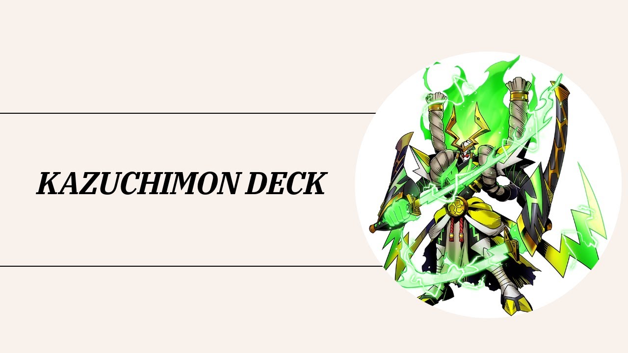 Kazuchimon Deck Gameplay POV the noob who play at Digimon Card Game ...