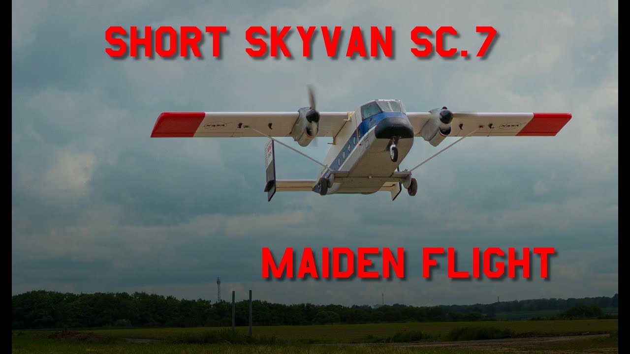 RC Short SC.7 Skyvan depron 9mm Maiden flight - YouTube