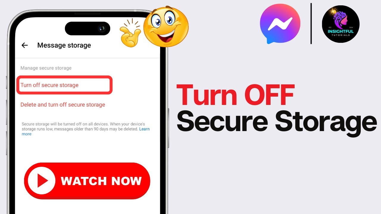 How to Turn Off Secure Storage On Messenger 2024 | Remove Secure ...