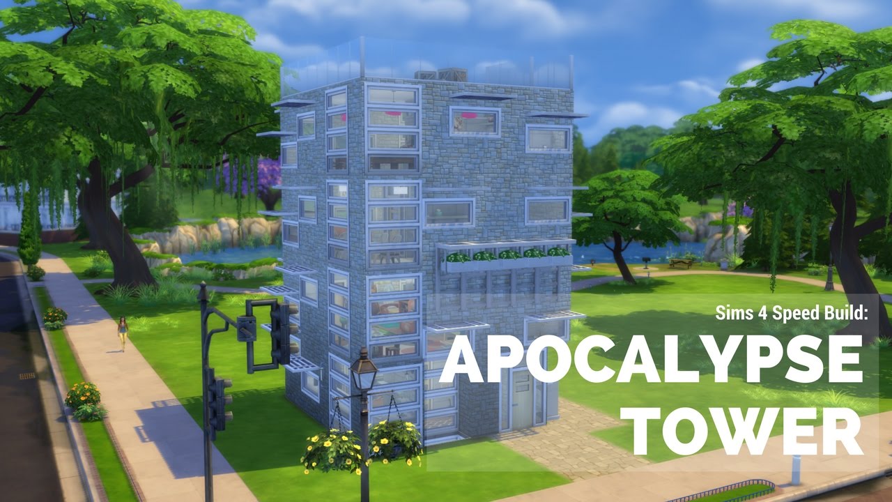 Apocalypse Tower - The Sims 4 speed build - YouTube