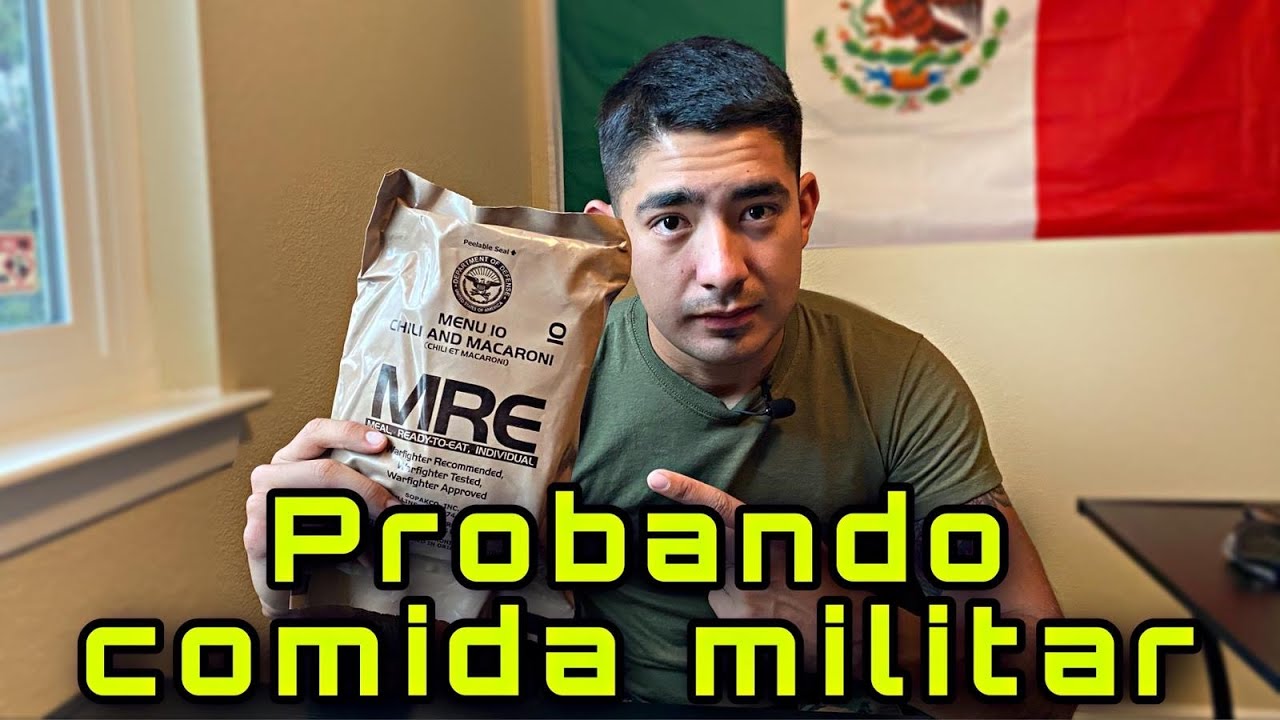 PROBANDO COMIDA MILITAR DE EEUU🇺🇸 (MRE) Menu #10 | Bryan Osuna - YouTube