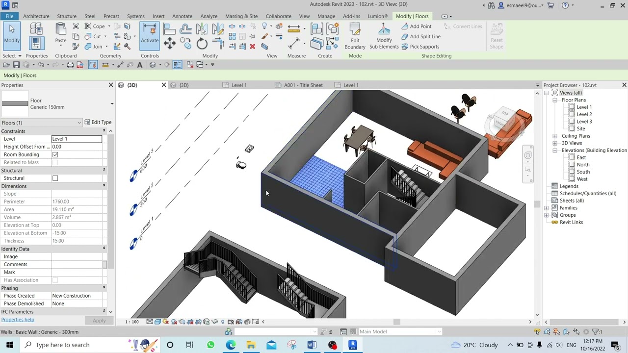 Revit Beginners Course | NEU Fall Term | 103 - YouTube