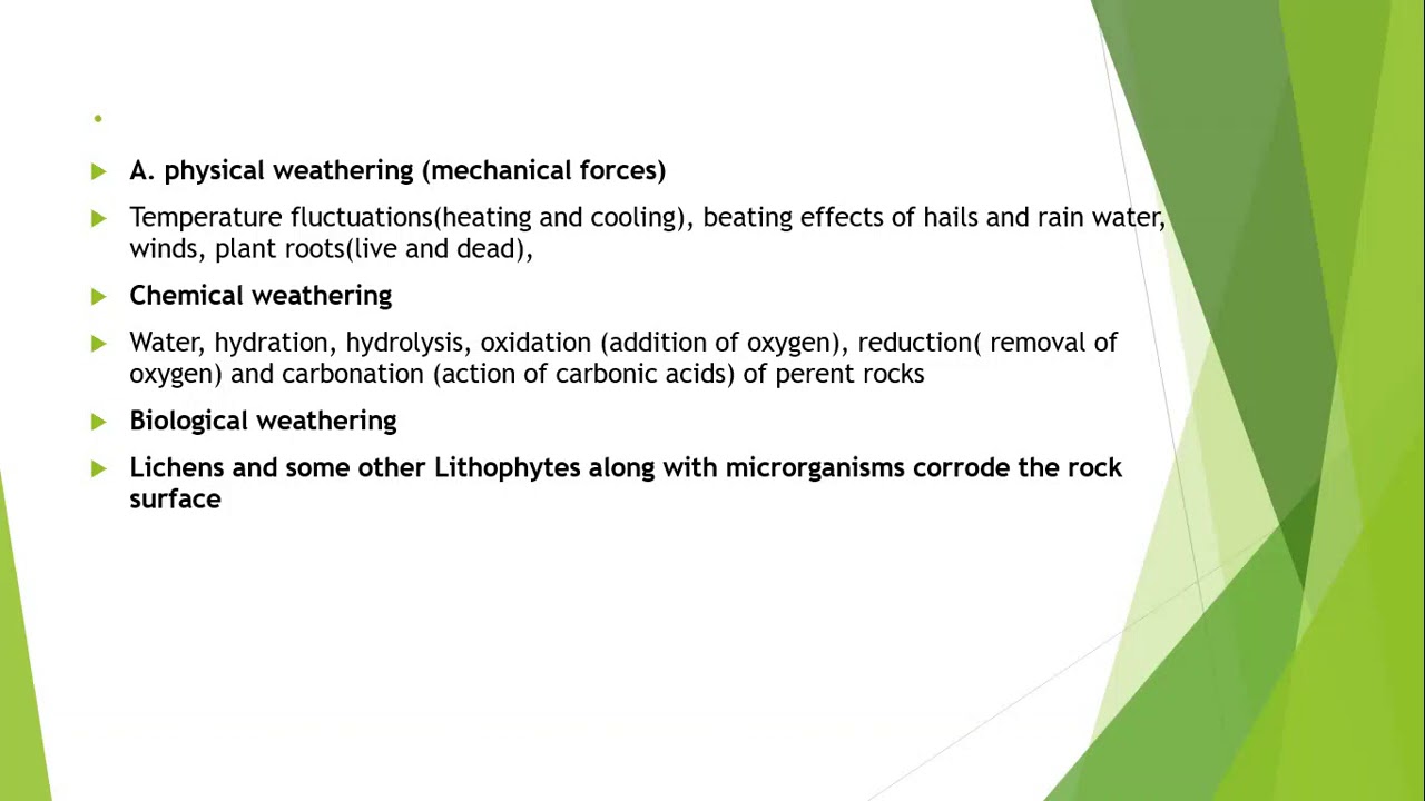 soil formation, Peadogenesis - YouTube