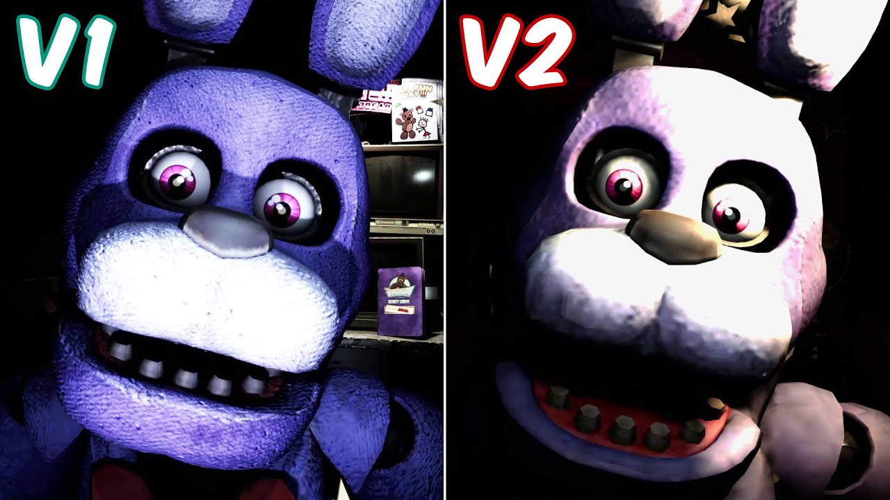 FNAF 1 Rewritten Old vs. New Jumpscares Comparison - YouTube