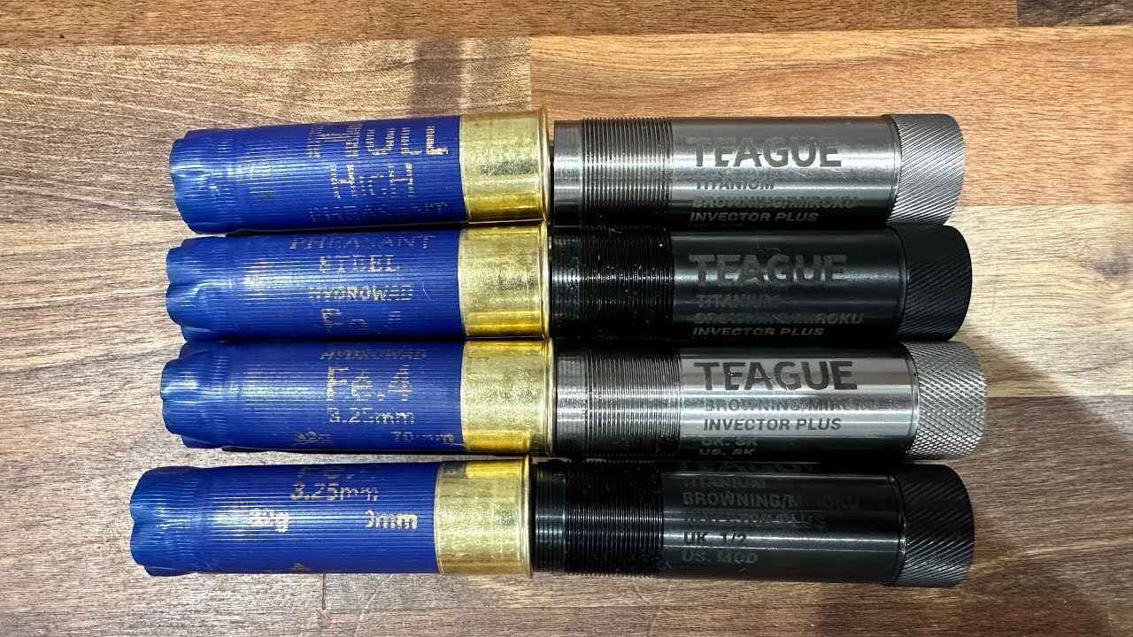 Pattern testing steel shot - YouTube