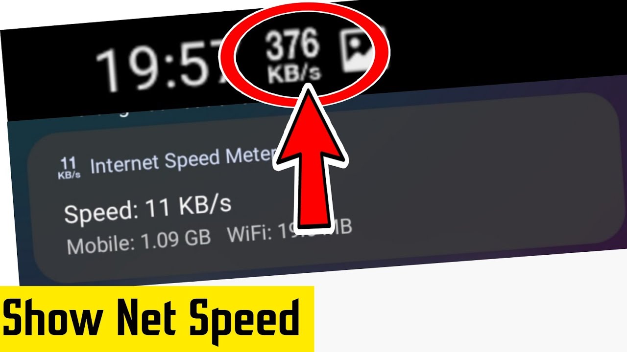 Samsung internet Speed indicator Setting || Show Network Speed ...