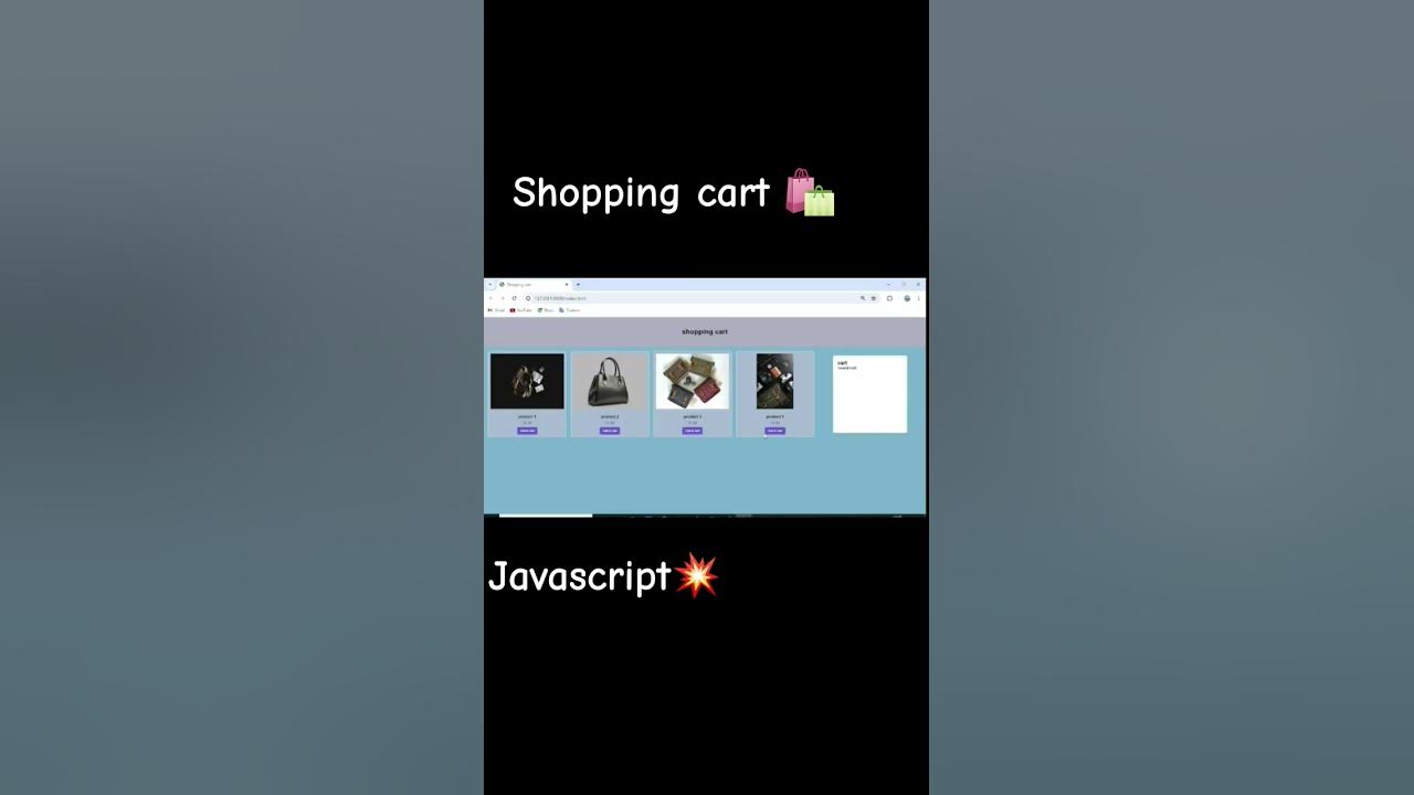 shopping cart using HTML CSS and JS #youtubeshorts #shorts #coding - YouTube