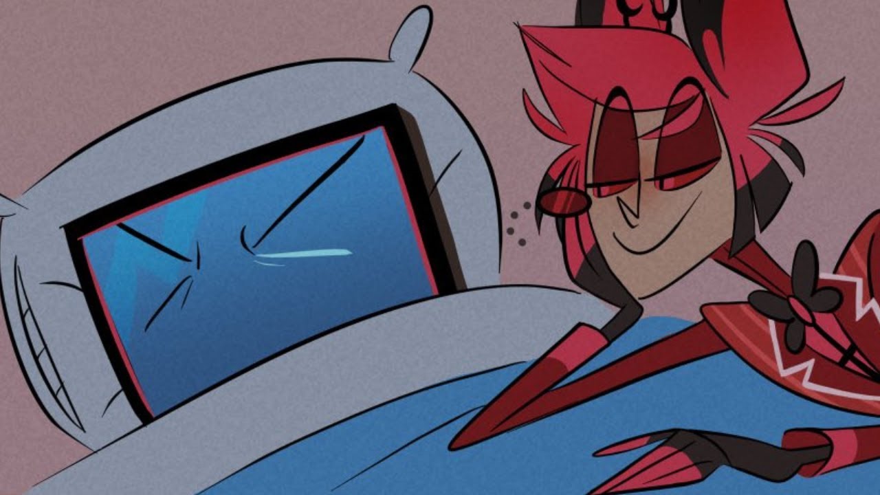 alastor takes care of a sick vox? - Hazbin Hotel comic dub - YouTube