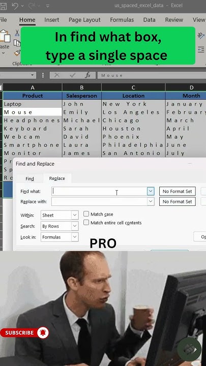 How to Remove Blank Spaces in Excel in Seconds | #exceltips #excel - YouTube