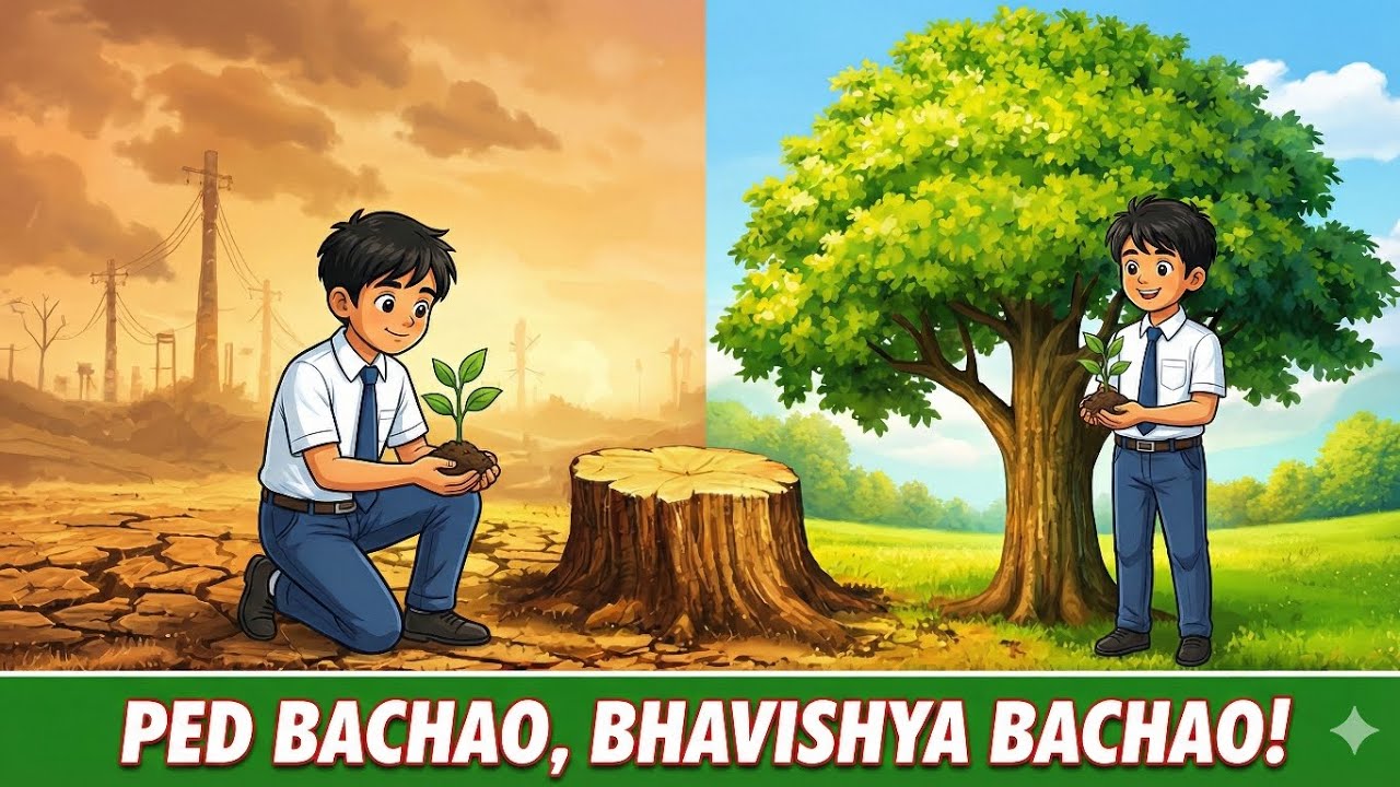 Ped Bachao, Bhavishya Bachao|| Trees save life..... #ai #youtube # ...