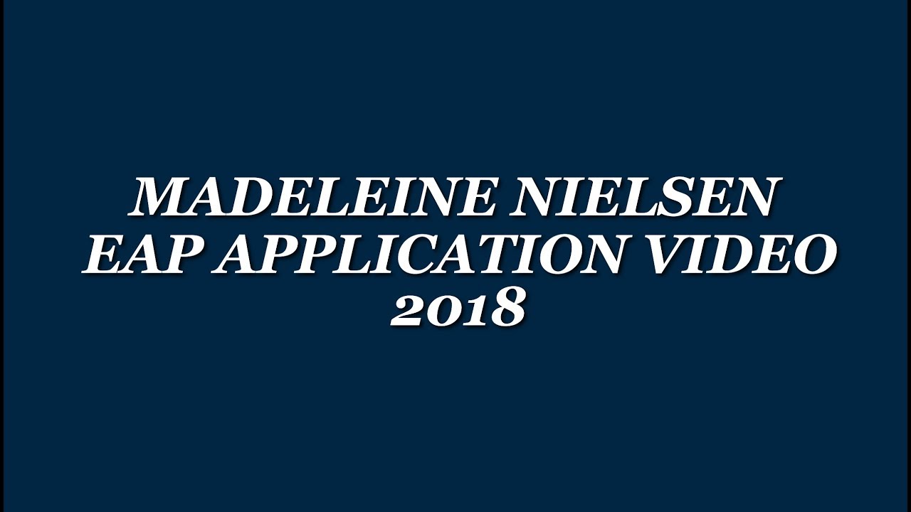 Emerging Athletes Program Application Video 2018 - Madeleine Nielsen ...