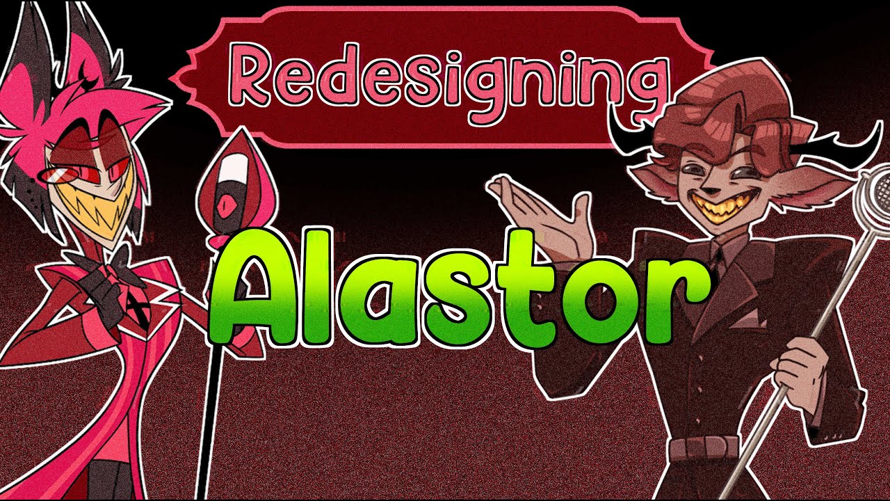 Redesigning Hazbin Hotel characters: Alastor || speedpaint + commentary ...