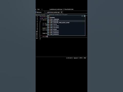 How to check Palindrome Number in C++ | Palindrome Number 🤫🤫 #shorts # ...