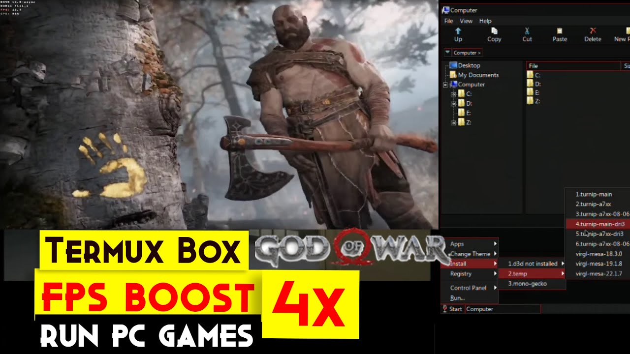 Termux Box - FPS Boost To Run God OF War & Other PC Games On Android ...