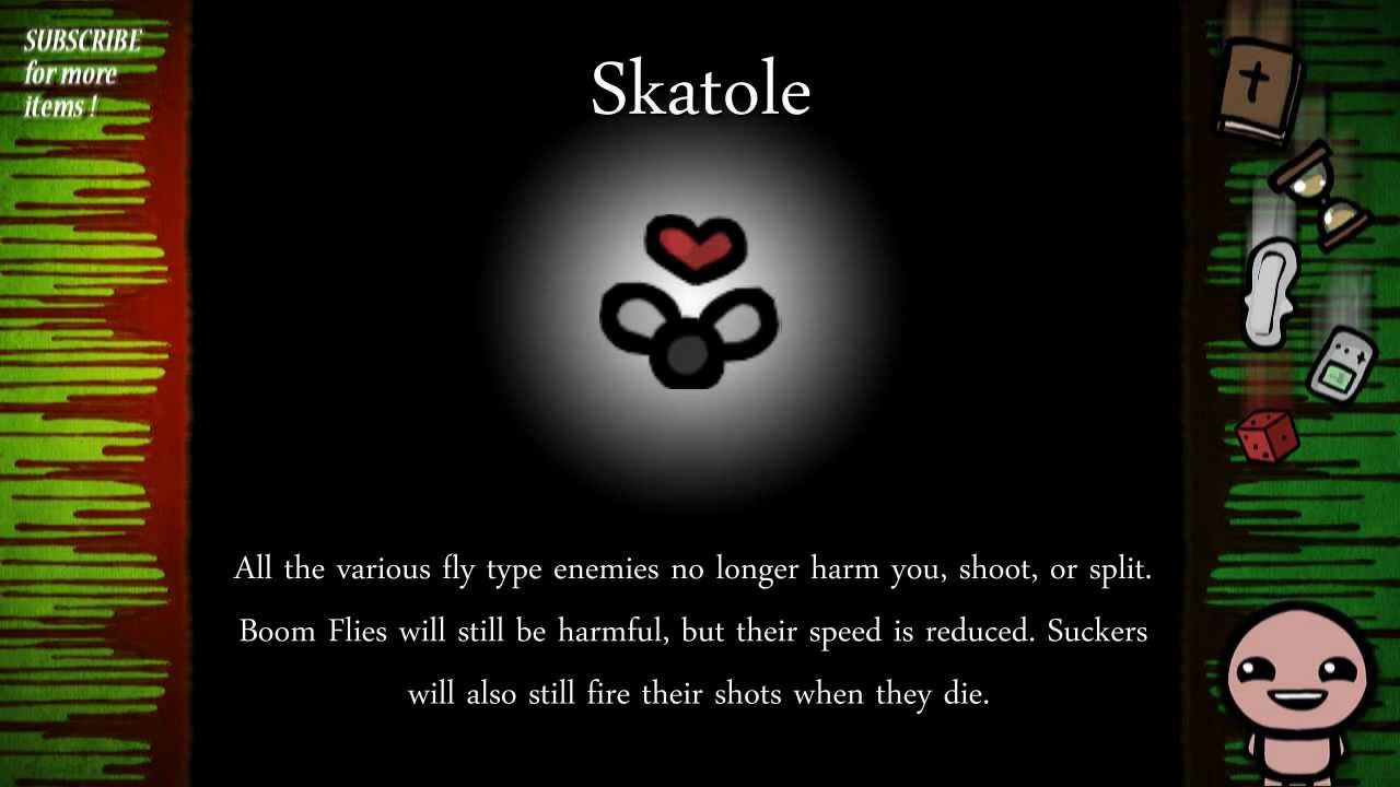 Binding of Isaac items: Skatole - YouTube