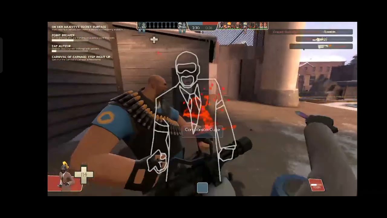 TF2 on mobile through Steam link (test) - YouTube