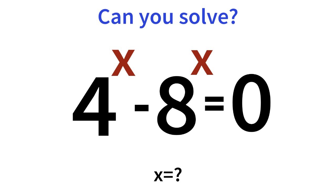 A Beautiful Exponential Equation Solving. Nice Algebra Problem. - YouTube