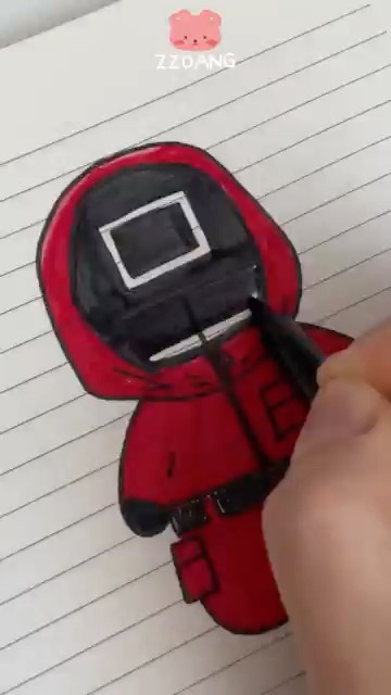 squid game season 2 paper Squishy tutorial #오징어게임2 #paperdiy # ...