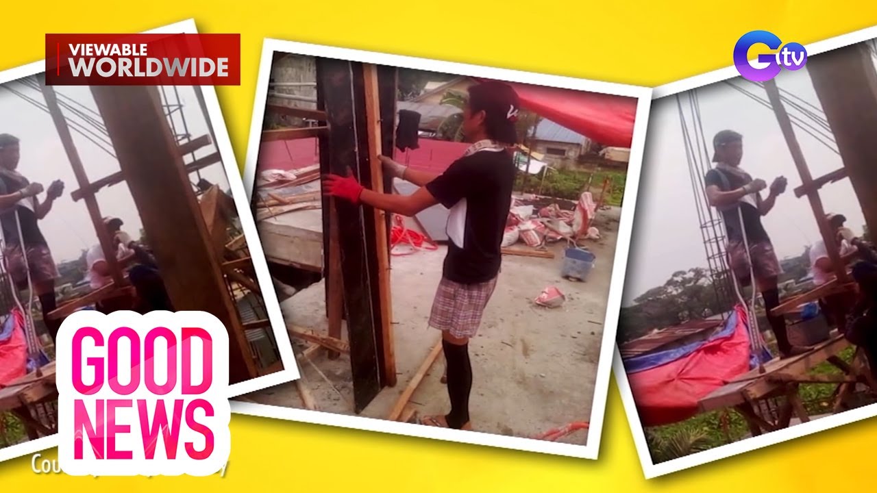 Lalaking PWD, nagtatrabaho bilang isang construction worker | Good News ...