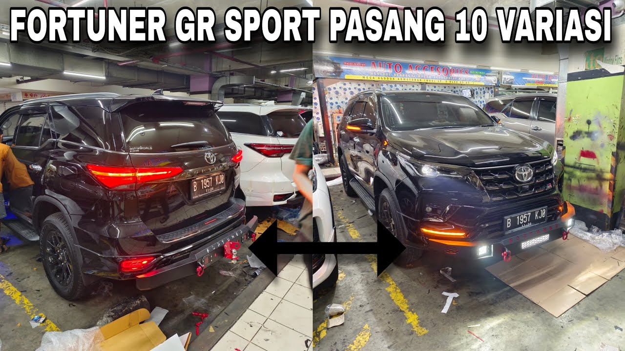 MODIFIKASI TOYOTA FORTUNER GR 2023 PASANG 10 ACCESSORIES - YouTube