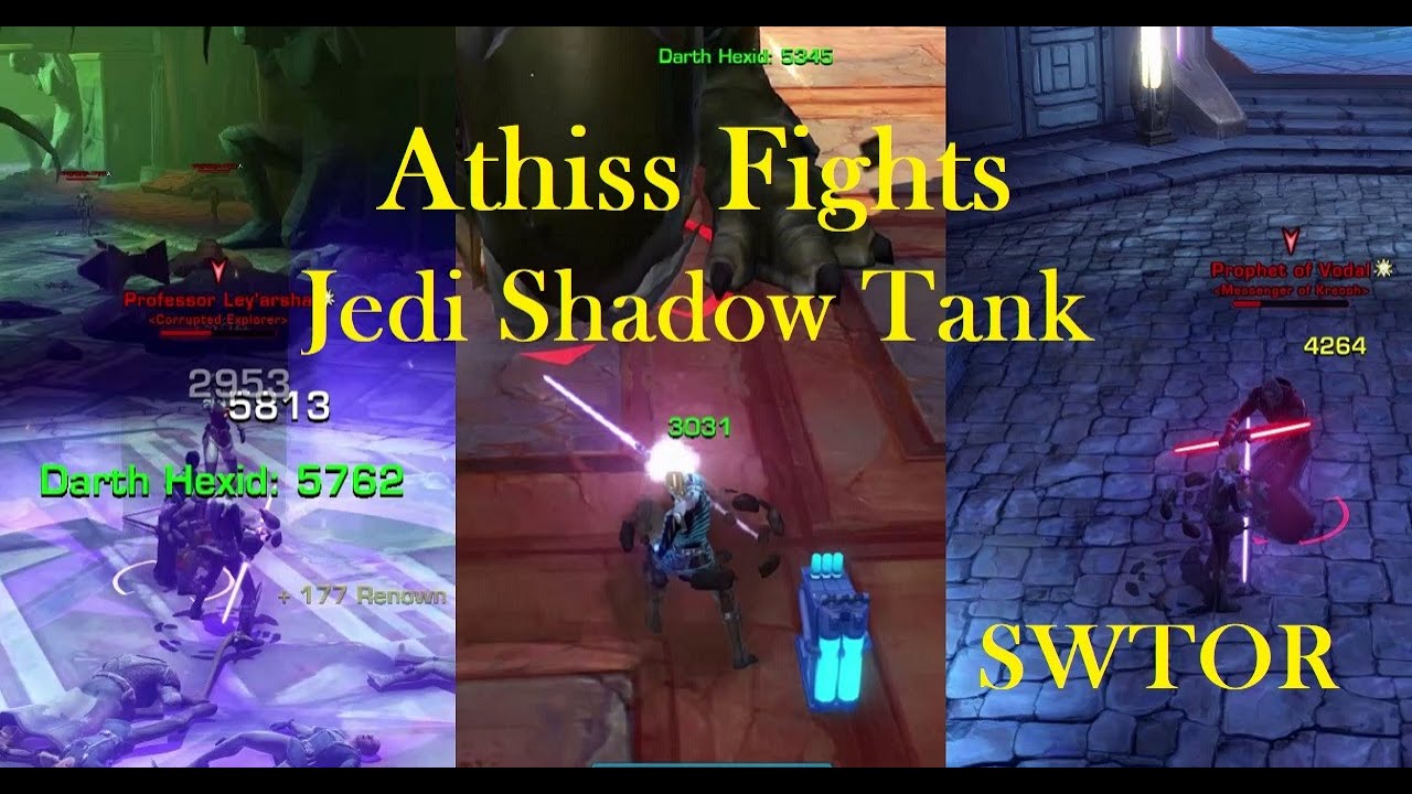All Athiss Fights with Jedi Shadow Tank SWTOR Gameplay - YouTube