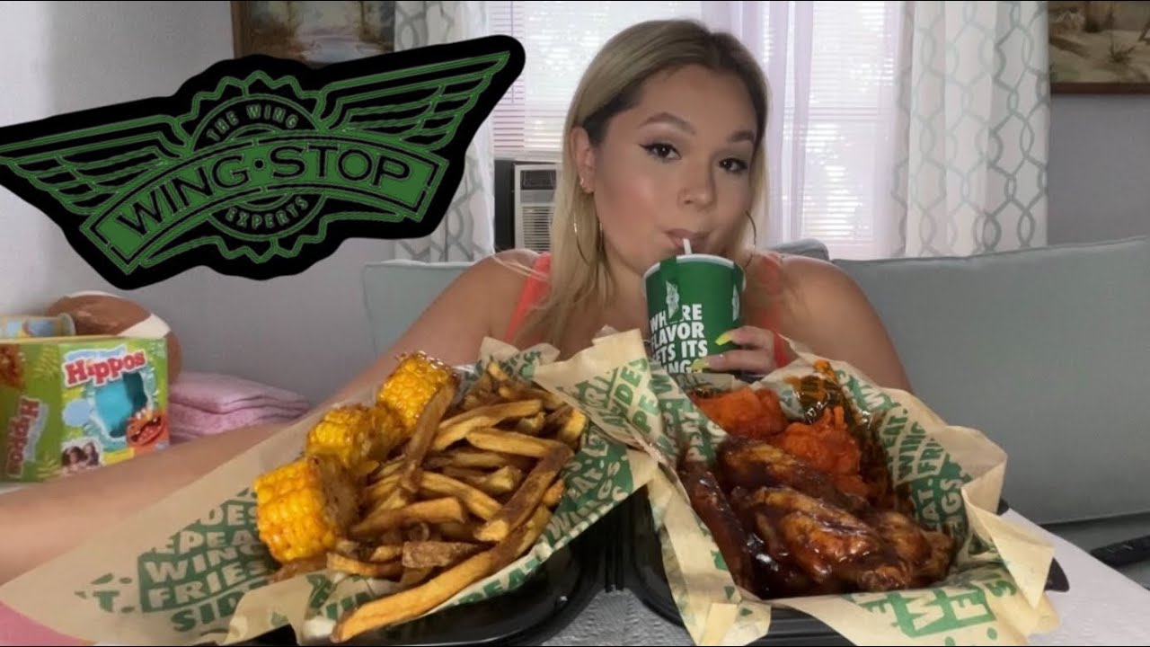 WINGSTOP MUKBANG - YouTube