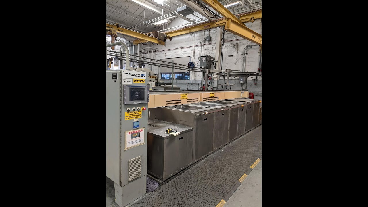 Blackstone-Ney AQ-5-1728 5-Station Ultrasonic Parts Cleaning System ...