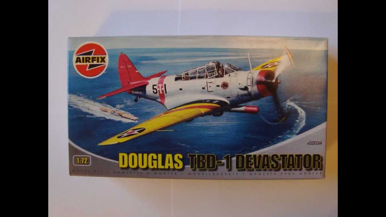 DOUGLAS TBD-1 DEVASTATOR 1/72 AIRFIX - YouTube