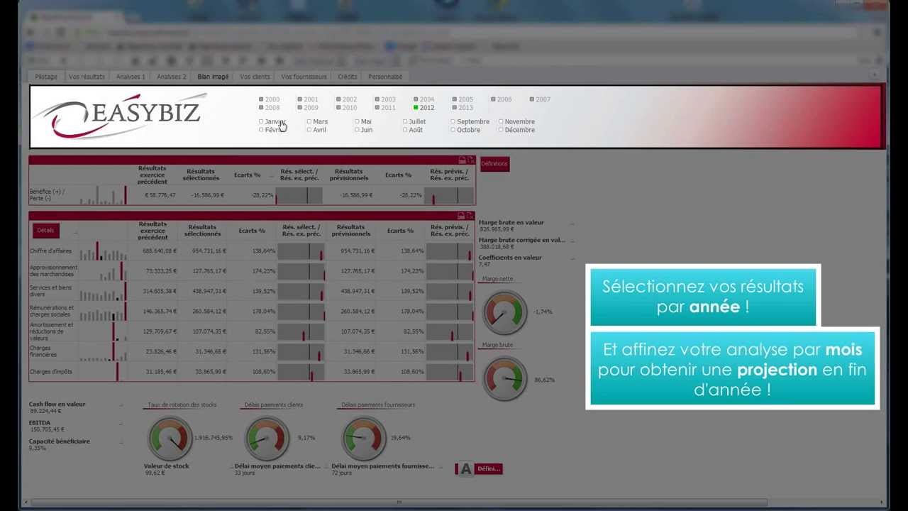 Easybiz, vos tableaux de bord en 1 clic sur le web ! - YouTube