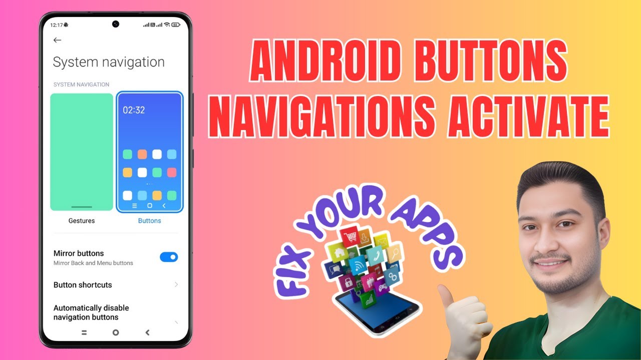 How to Activate the Buttons Navigations on Android - YouTube
