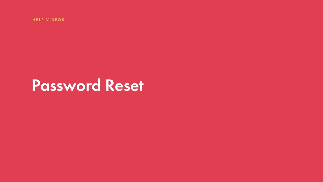 Learner Help - Password Reset - YouTube