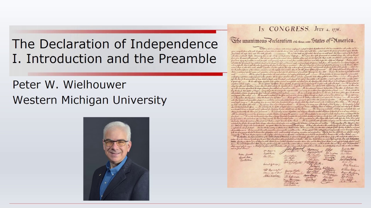 Declaration of Independence 1: Introduction and the Preamble - YouTube