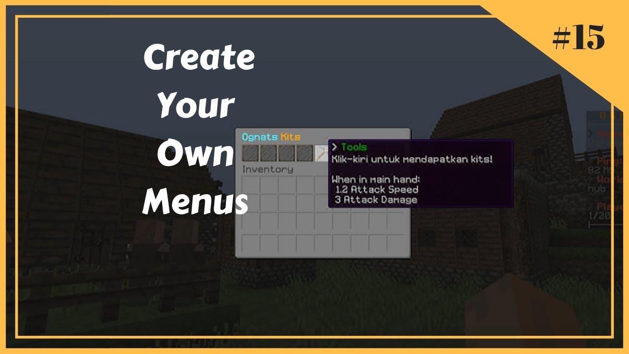 Minecraft tutorial Plugin INDONESIA || Cara buat GUI #15 - YouTube