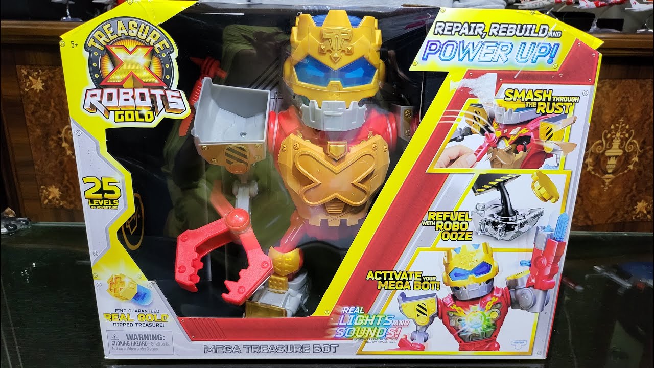 Unboxing Giant Treasure X Golden Bot - YouTube