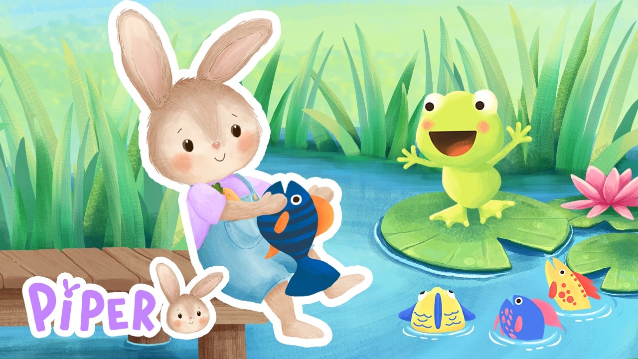 12345 Once I Caught A Fish Alive | Piper's Nursery Rhymes for Kids ...