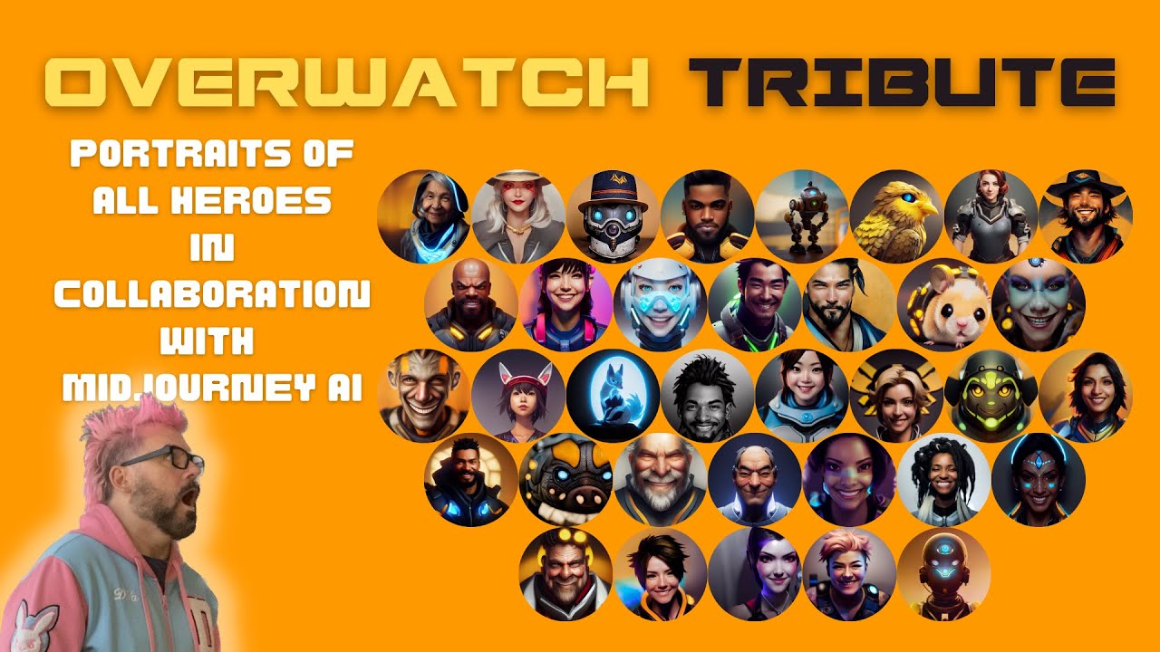 MY TRIBUTE TO OVERWATCH - Portraits of ALL Heroes by Midjourney AI ...