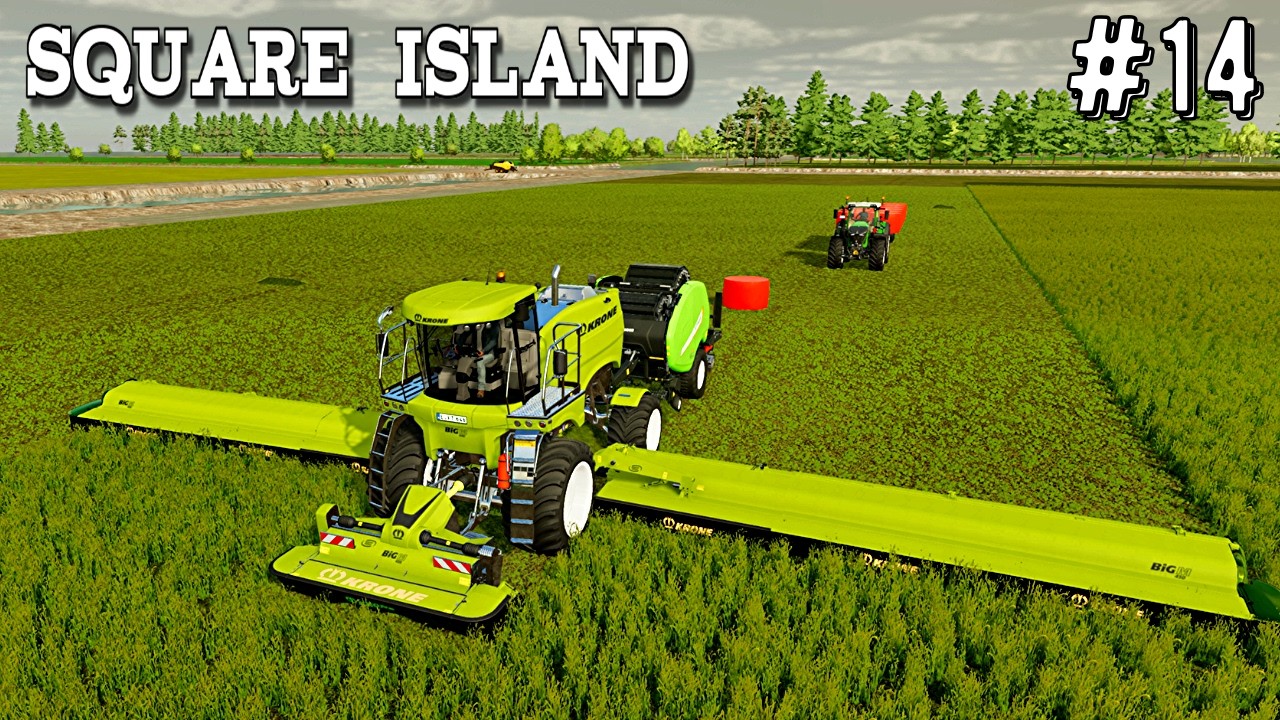farming Simulator 22 Square Island Map Timelapse Ep #14 Mega Farm fs22 ...