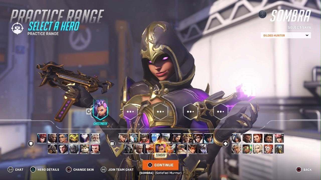 [PS5] Gilded Hunter Sombra skin Gameplay - Overwatch 2 Season 7 Demon ...
