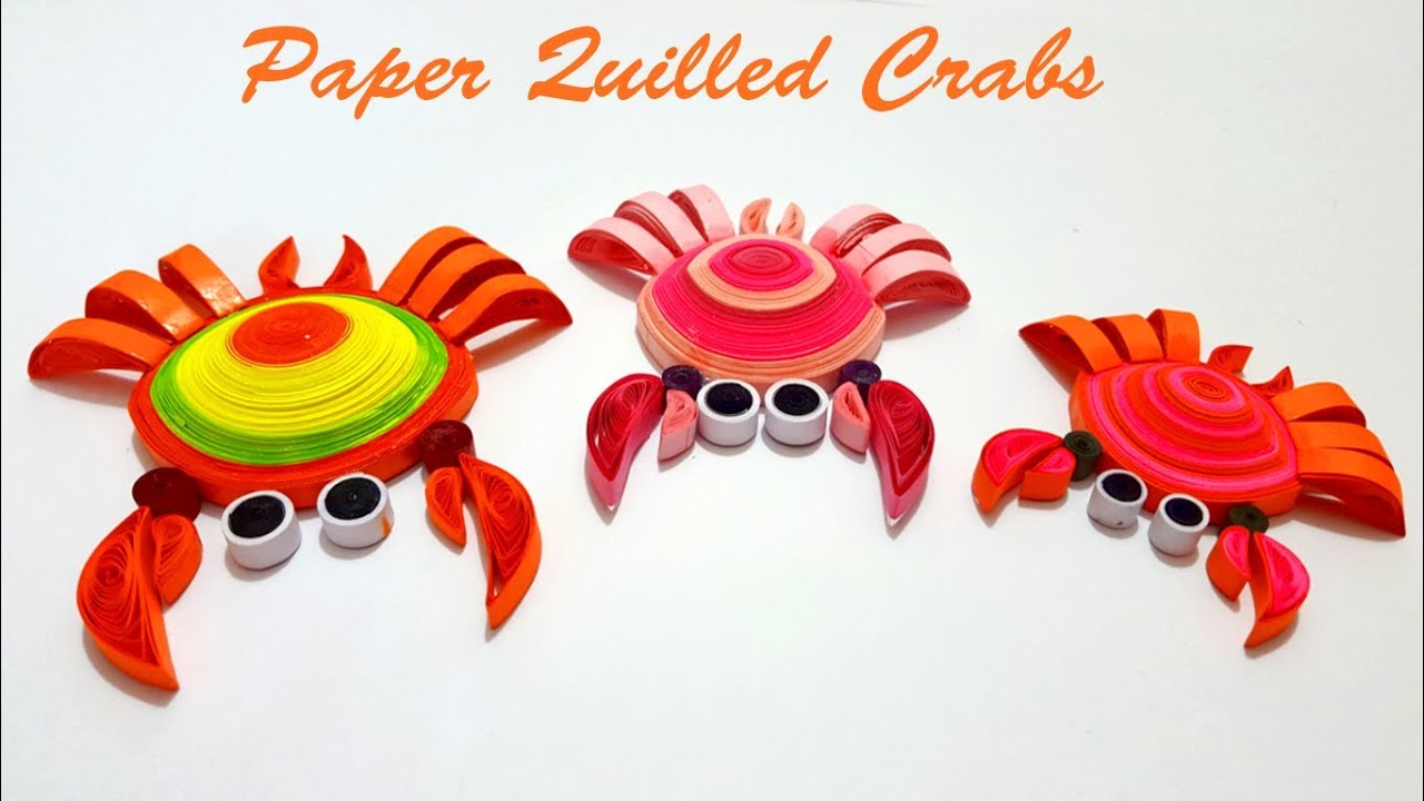 how to make a paper crab - YouTube
