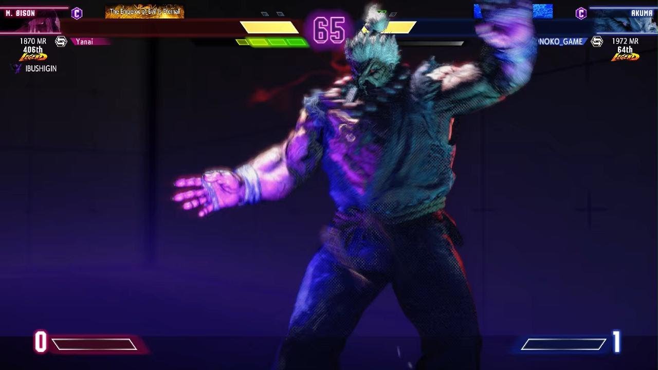Street Fighter 6 Sako Akuma reacts to Yanai Bison fast Drive rush ...