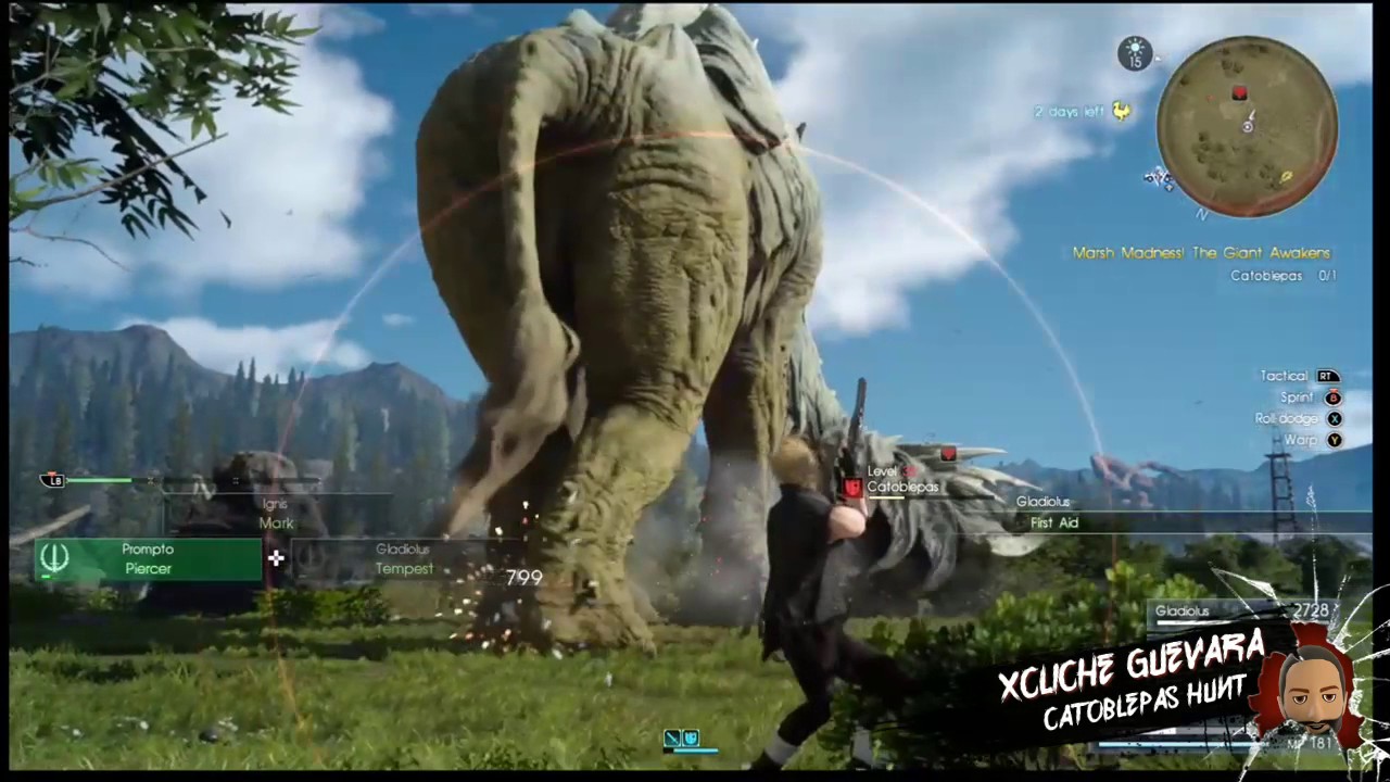 FINAL FANTASY XV Catoblepas Hunt - YouTube