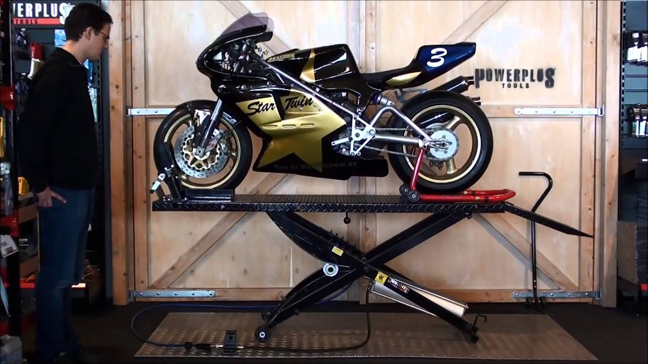 Hebebühne Motorrad pneumatisch - Motorradhebebühne - Scherenhebebühne ...