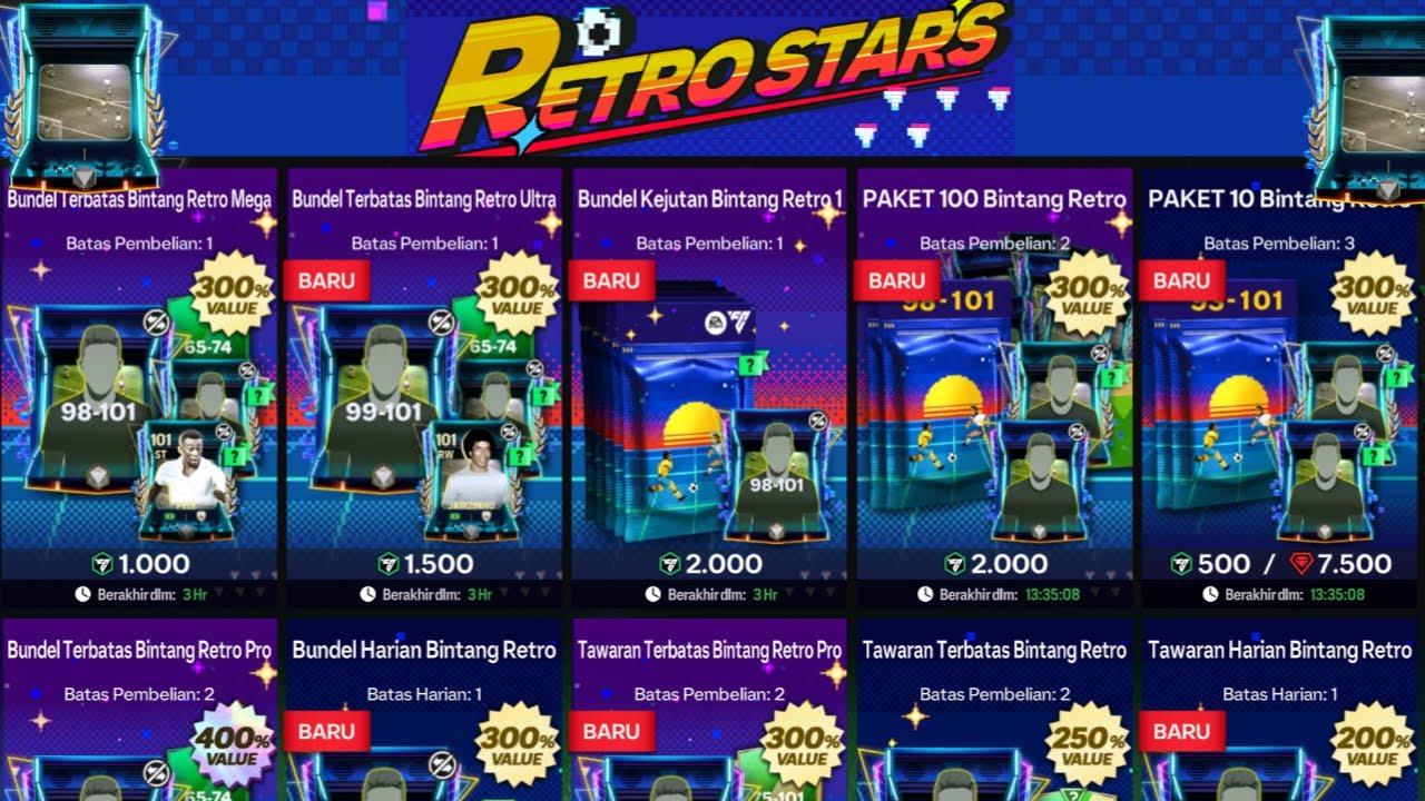 WAKTUNYA GACHA MENAMATKAN TOKO EVENT BARU RETRO STARS - FC MOBILE ...