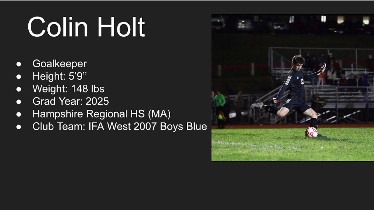Goalkeeper 2025 - Colin Holt - YouTube