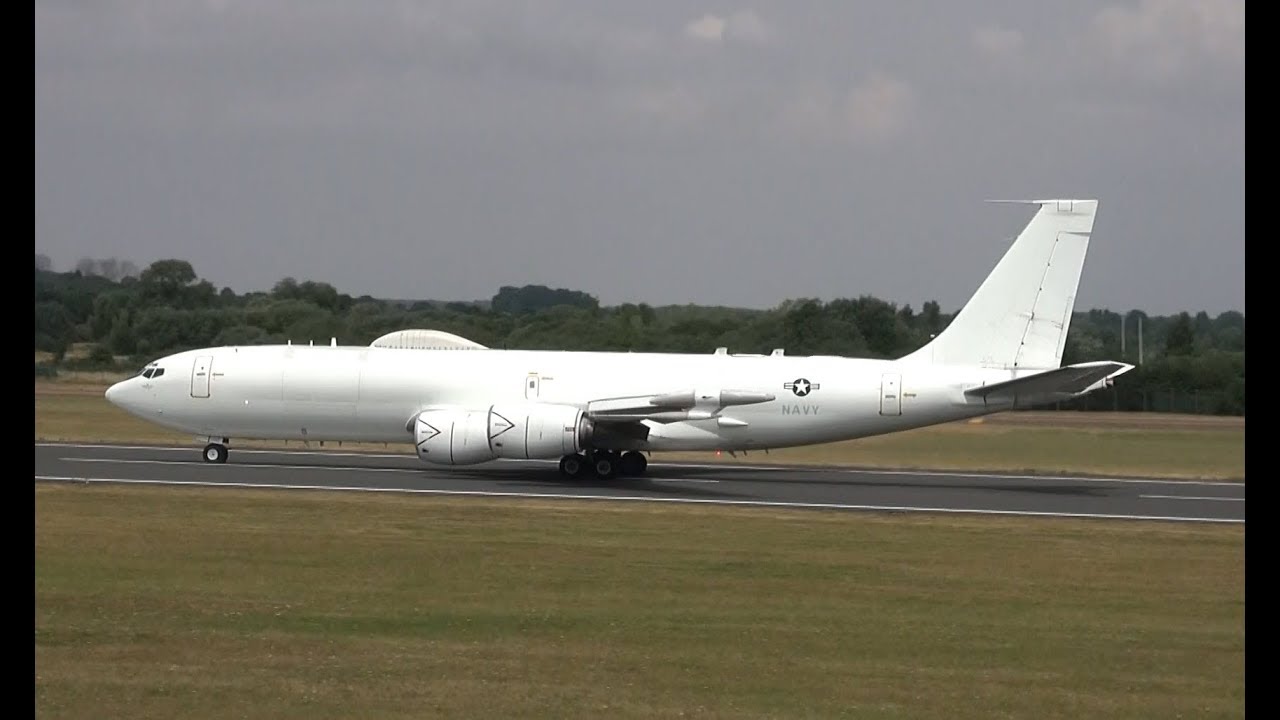 Boeing E-6B Mercury US Navy - RIAT 2018 - YouTube