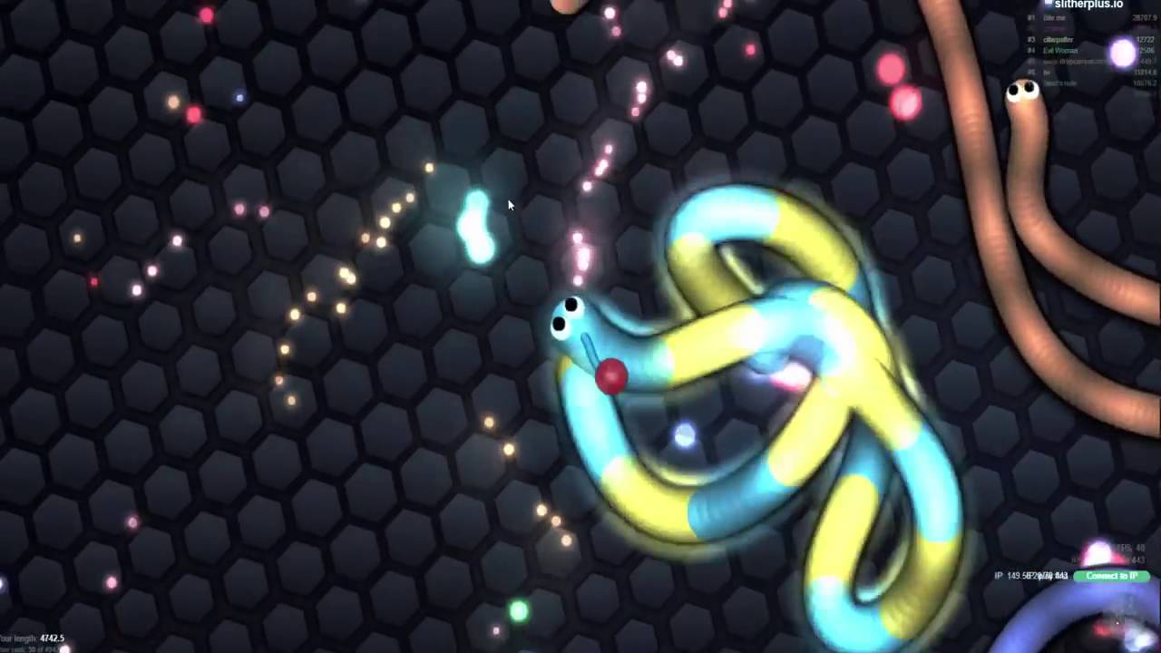 Slither io Monster Eye Evil Shortest Snake Vs Longest Snake Trolling ...