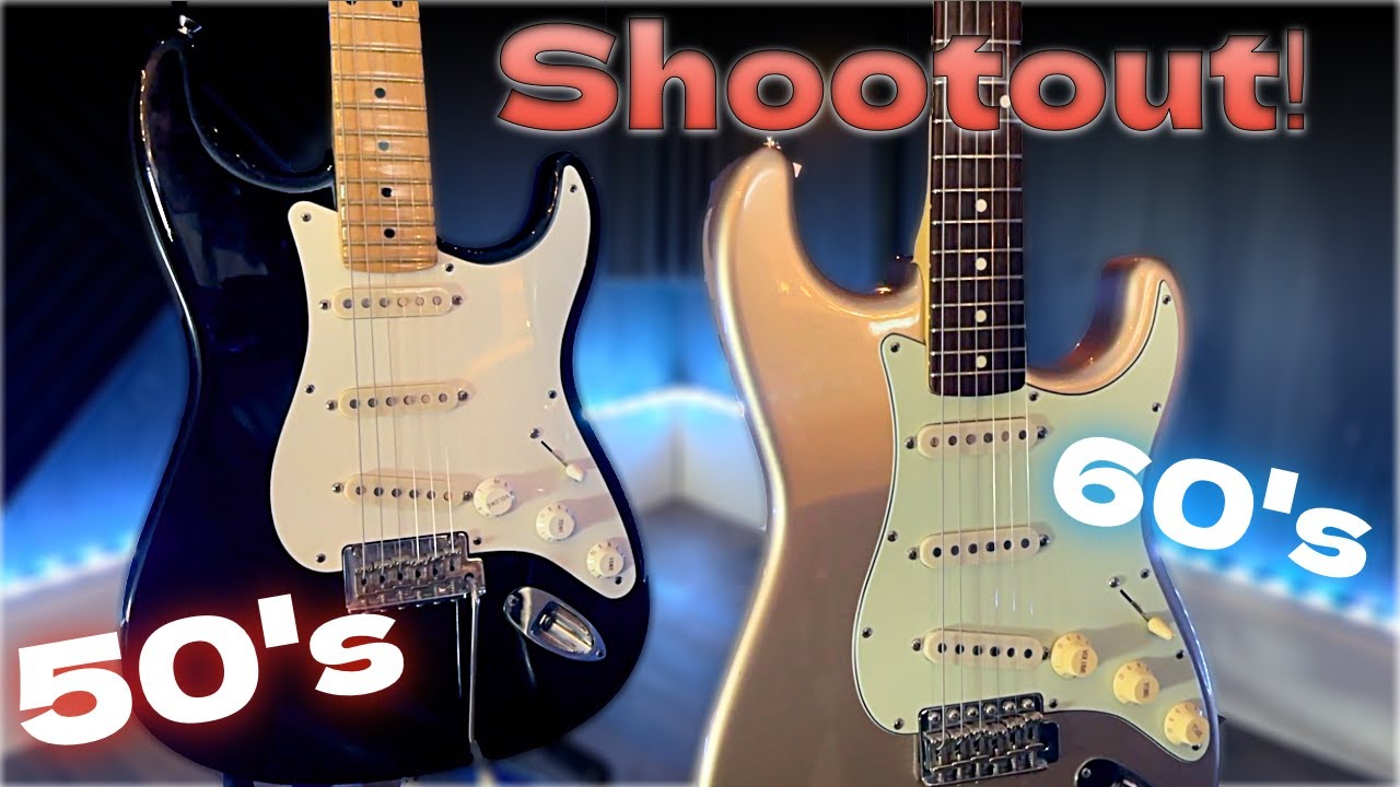 Fender Stratocaster Shootout! 50s vs 60s style - YouTube