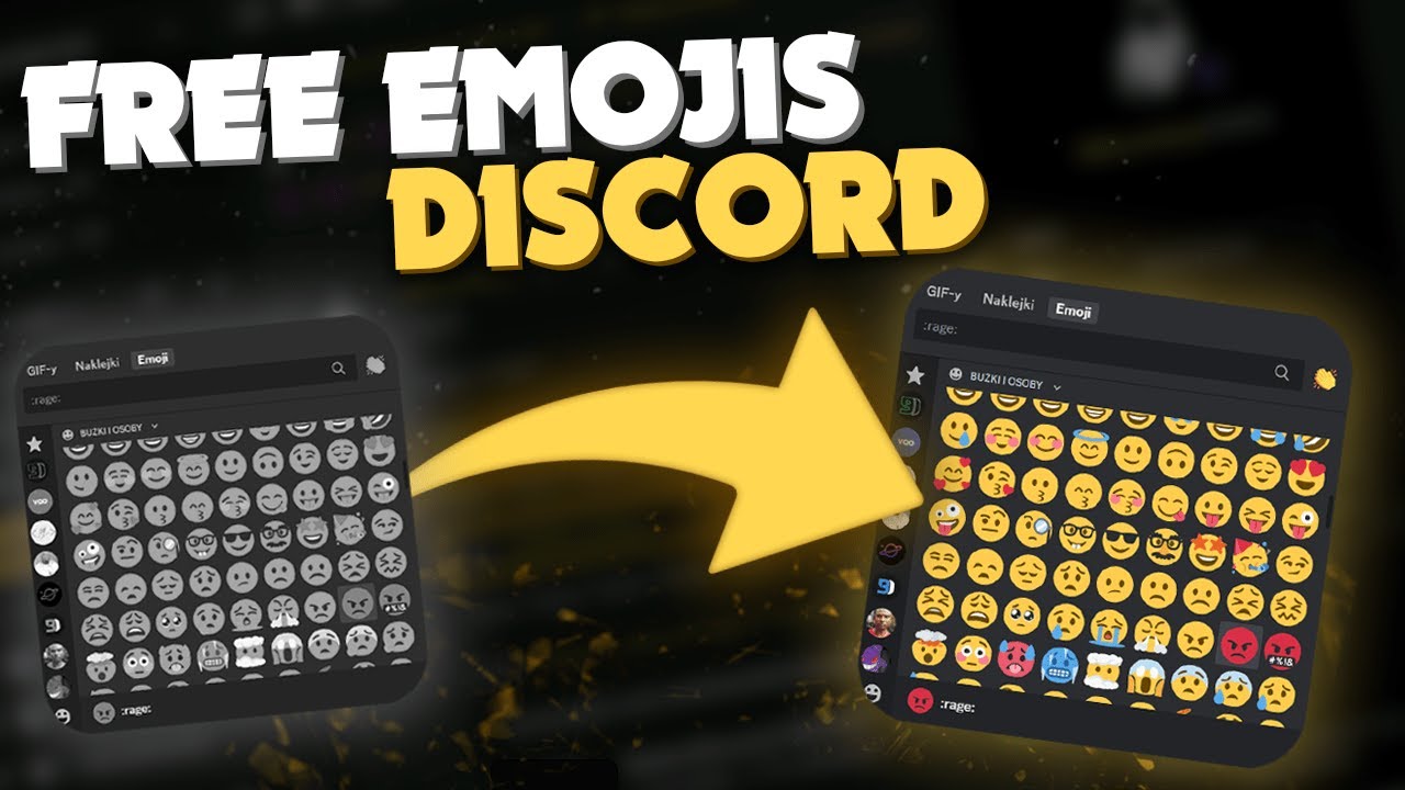 ANIMOWANE EMOTKI DISCORD bez NITRO! 🔥 - YouTube
