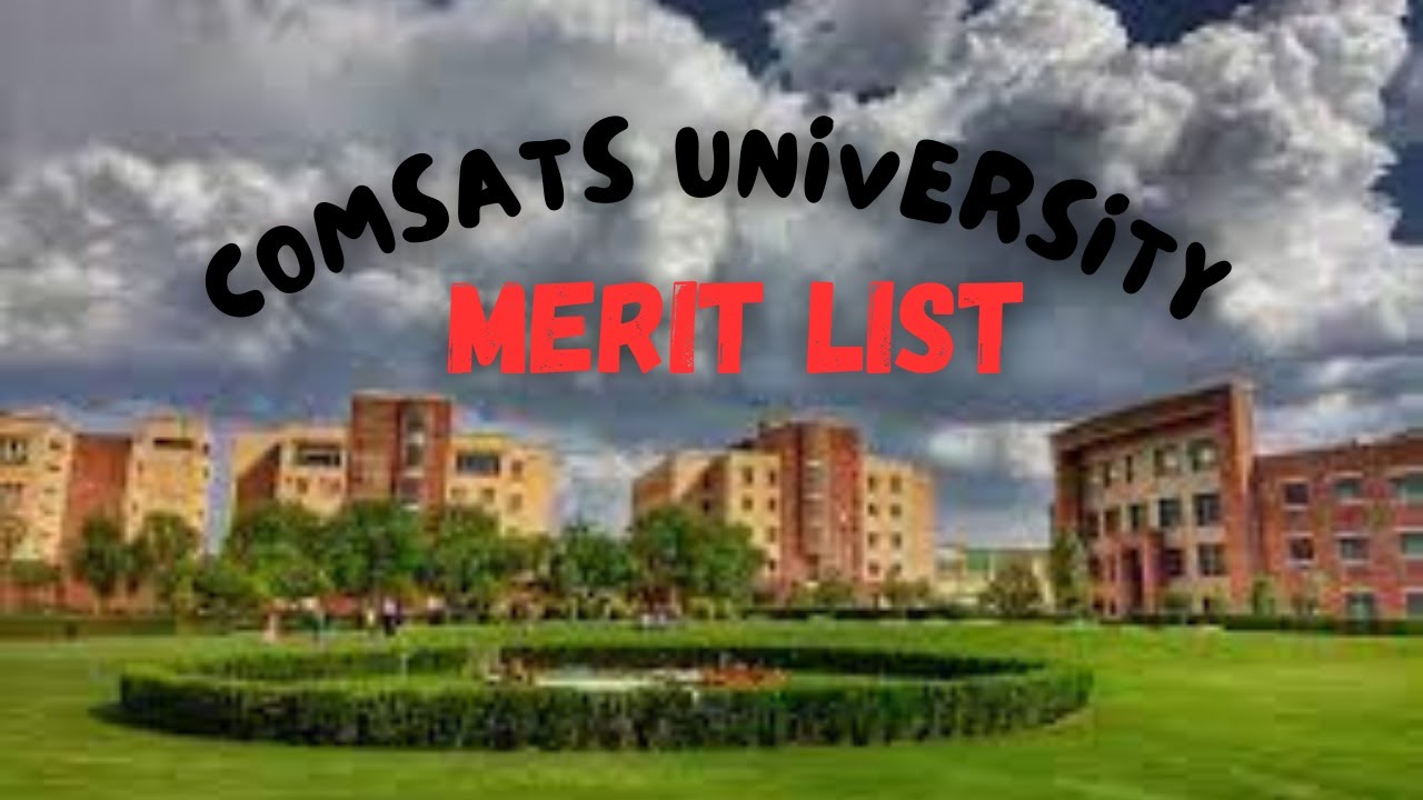 COMSATS University | Admission Fall 2023 | Merit List - YouTube