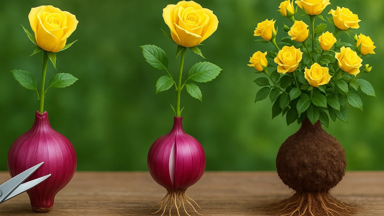 Secret Gardening Hack with Roses – Works Like Magic - YouTube